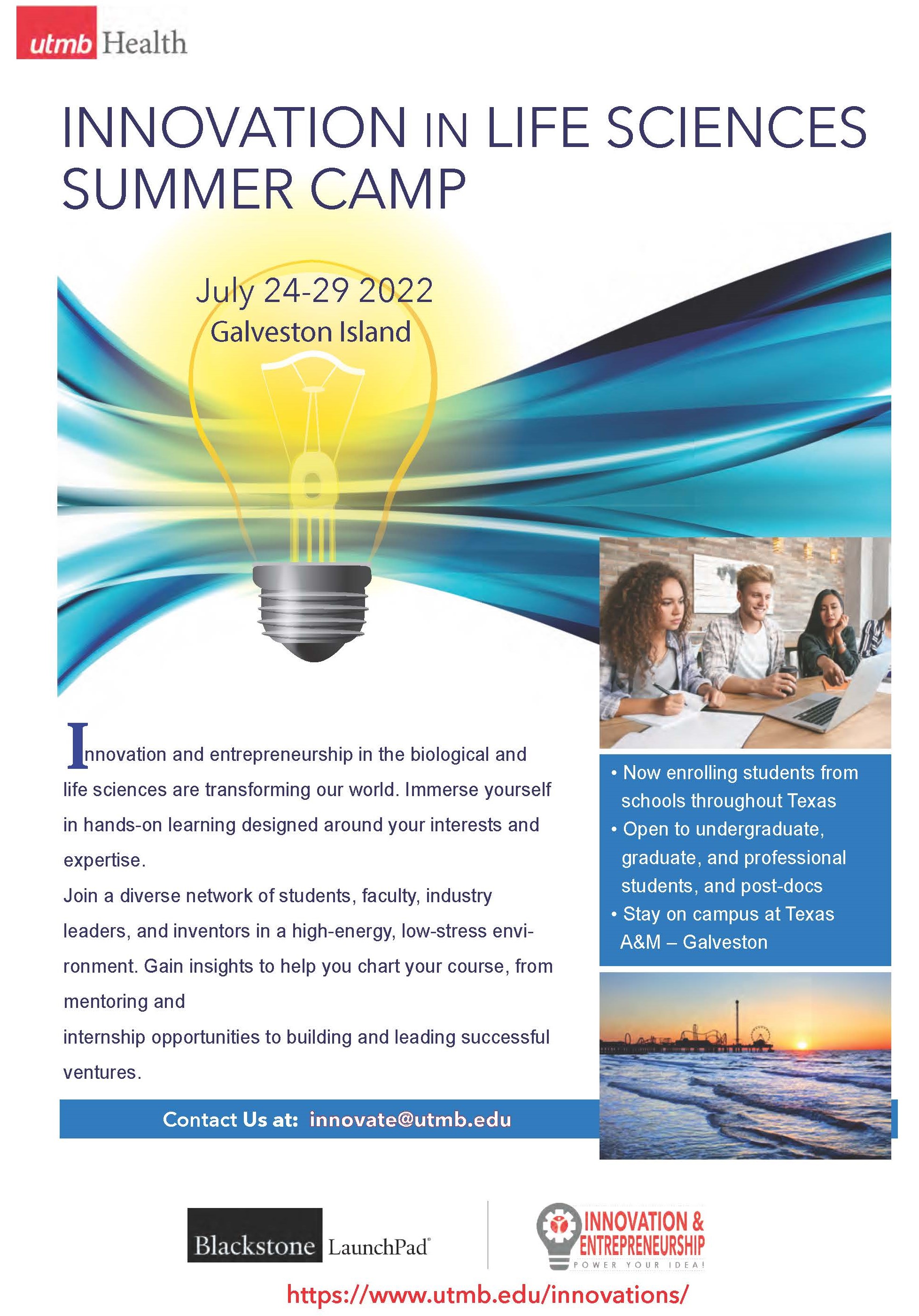 Innovation in Life Sciences Summer Camp